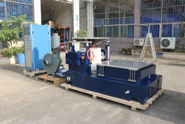 High Frequency Vibration Table testing setup for space components