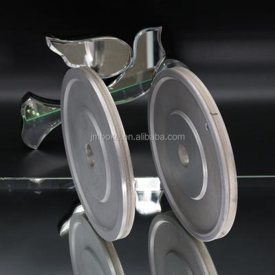 China Forma em V D175*4MM Roda de moagem de diamantes para polimento rápido de bordas de vidro à venda