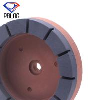 China Brown Segmented Diamond Cup Wheel No Scratch Cup Type Grinding Wheel for sale