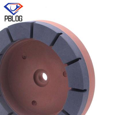 China Brown Segmented Diamond Cup Wheel No Scratch Cup Type Grinding Wheel for sale