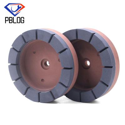 China Brown Segmented Diamond Cup Wheel No Scratch Cup Type Grinding Wheel for sale