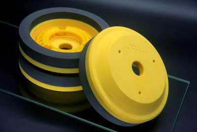 China Yellow Resin Grinding Wheel Diamond Glass Edging For Bevelling Machine for sale