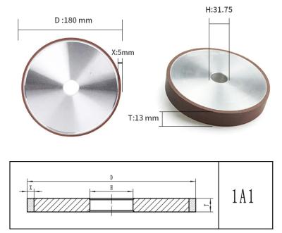 China Carbide High Speed CBN Grinding Wheel Abrasive Resin Diamond for sale