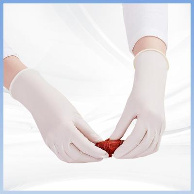 China White Dental Exam Gloves Non Slip Synthetic Nitrile Gloves for sale