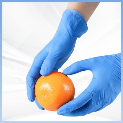 Cina Guanti industriali blu dell'esame del nitrile di trasformazione dei prodotti alimentari dei guanti eliminabili di FDA del CE in vendita
