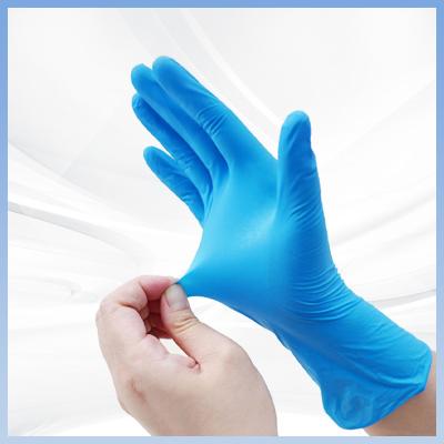 Cina Guanti resistenti automobilistici del nitrile della polvere dell'esame di industriale dentario libero blu dei guanti in vendita