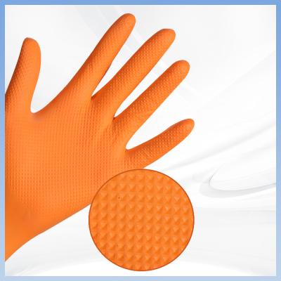 Cina Piccola 8 scatola arancio della presa 100pcs/di Mil Nitrile Disposable Gloves Diamond in vendita