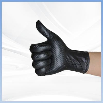 Cina Guanti resistenti all'uso eliminabili della mano del nitrile della prova di olio del guanto del nitrile di riparazione dell'automobile in vendita
