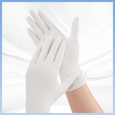 China Antibacteriano branco médico dental das luvas descartáveis das luvas do látex à venda