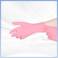 China Disposable Pink Nitrile Gloves 9 Inch 100pcs Box ASTM Certified for Industrial Use for sale