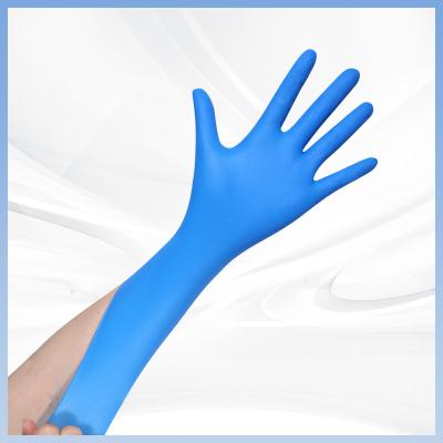 China Blauw Beschikbaar pvc Gloves de Antibacteriële Antifouling Beschikbare Handschoenen van de Voedselrang Te koop