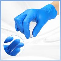 China Blue PVC Disposable Examination Gloves Individually Packaged 100pcs Box S M L XL for sale