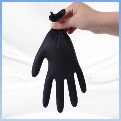 Cina Anti-statici Guanti monouso in PVC Parrucchiere igienico Colore nero in vendita