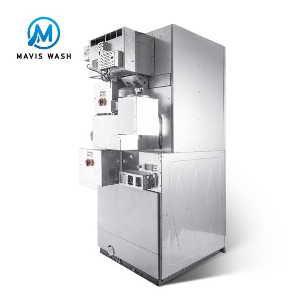 Quality 22kg Laundromat Stacked Washer and Dryer Industrial Laundry Wash Machines Double for sale