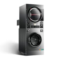 Quality Laundry Coin Operated Washing Machine Stacked Washer and Dryer 22kg for sale