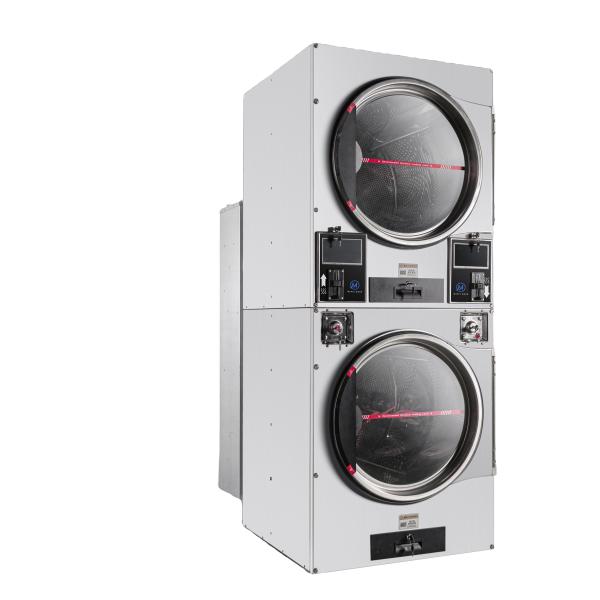 Quality 16*2kg Stacked Dryer Machine Coin Operated Cloth Dryer Electric Gas Commercial Laundry Equipment for Hotel Hospital University for sale