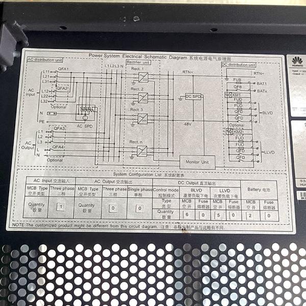 TP48200B-N20B2 Power Module Optional Combination Frequency Switch for Huawei Network Communication Power Cabinet