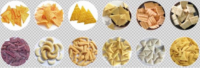 Frying Wheat Flour Snack Food Production Line Corn Doritos Tortilla Chips Processing Maker Plant Cone Bugles Snacks Food Making Machine