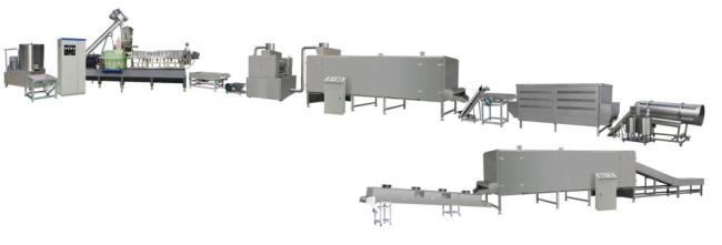 Crispy Cereals Puff Snacks Bread Crumbs Instant Porridge Breakfast Cereals Plant Corn Flakes Making Extruder Machine