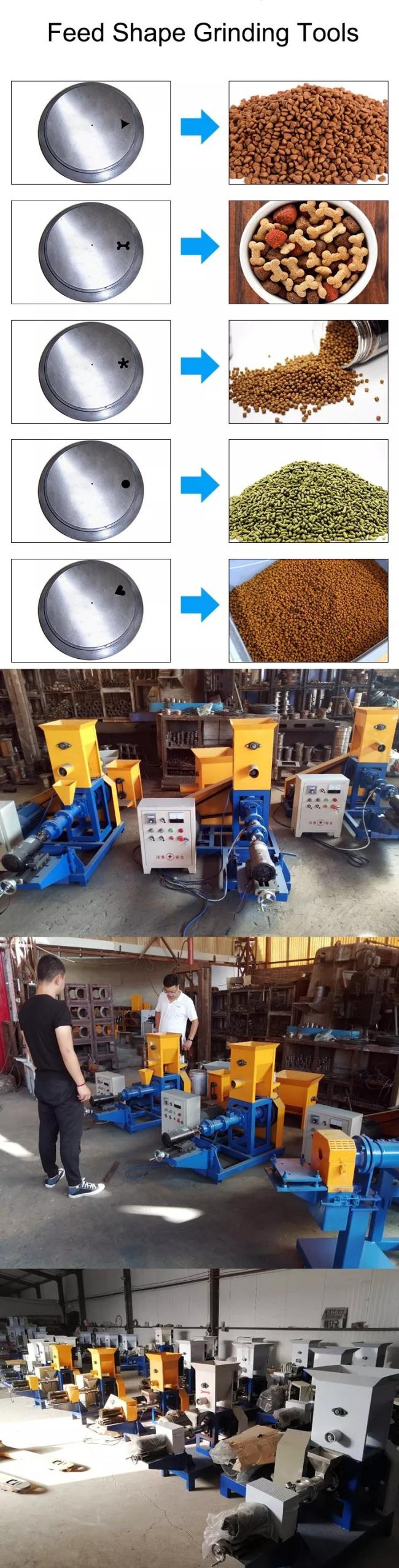 Pet Food Dog Cat Bird Fish Puffed Extrude Feed Pellet Produce Making Equipment Machine