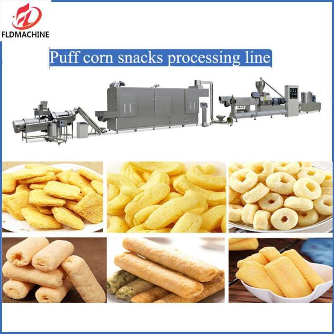 Puffed Corn Curl Snack Cheetos Kurkure Extruder Machine