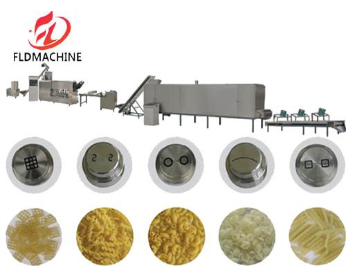 Full Automatic Pasta Production Line Stainless Steel Pasta Macaroni Extruder Making Machine