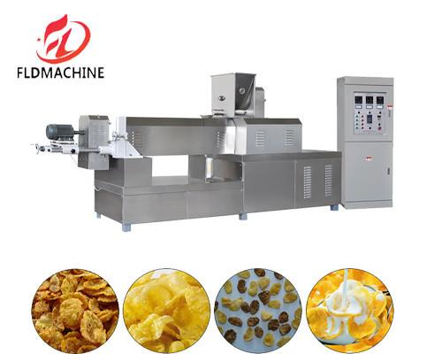 Quality Hot Selling Extruded Choco Breakfast Cereals Corn Flakes Making Processing Machinery for sale