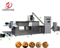 China Hot Selling Extruded Choco Breakfast Cereals Corn Flakes Making Processing Machinery for sale