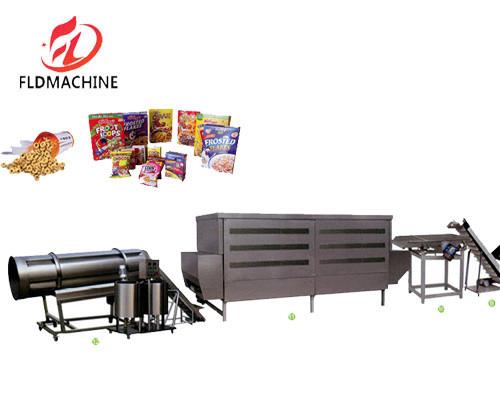 Quality Corn Flakes Processing Line Automatic Breakfast Cereals Snacks Food Making for sale
