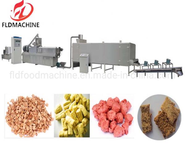 Quality Siemens Motor Tvp Tsp Texture Soya Protein Chunks Processing Line for 300-500kg for sale