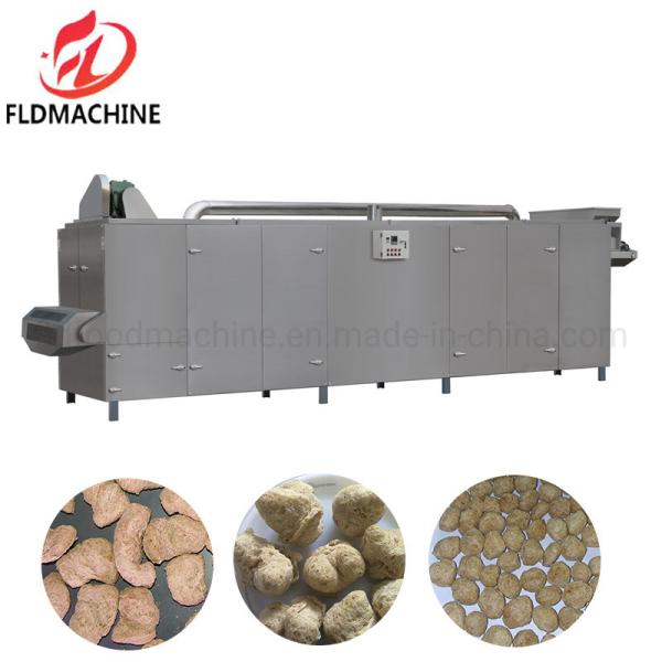 Quality Inverter Controlled Automatic Textured Soyabean Nuggets Protein Soy Meat Making Machine Capacity 200-250kg/H for sale