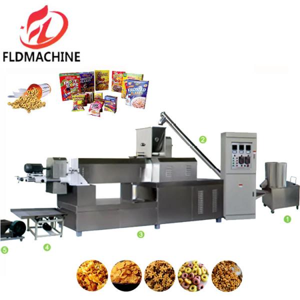 Quality Speed Controlling Mild Processing Extruder for Crispy Cereals Puff Snacks Bread for sale