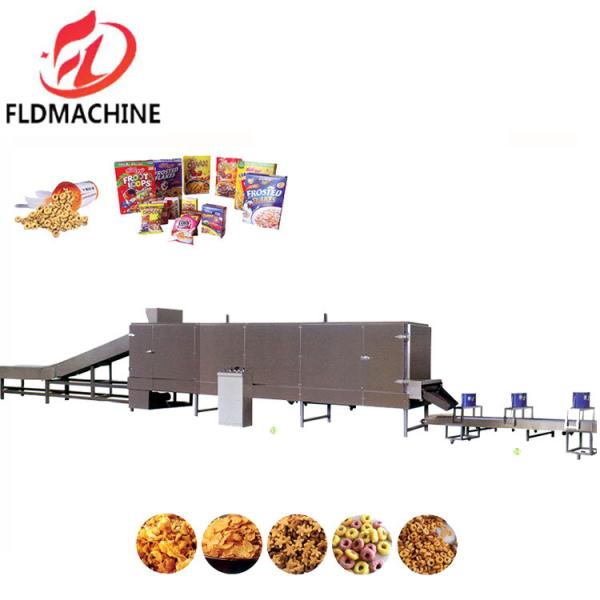 Quality Speed Controlling Mild Processing Extruder for Crispy Cereals Puff Snacks Bread for sale