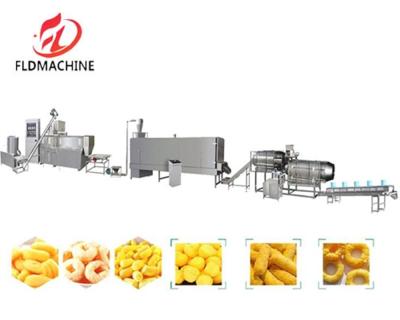 China Fully Automatic Snacks Food Machine Puffed Corn Chips Ball Snack Food Processing Production Line for sale