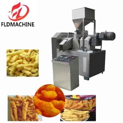 China Fried Nik Naks Snacks Extruder Full Puff Snack Food Making Automatic Cheetos Kurkure Machine Production Line for sale