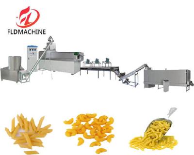 China Automatic Italian Macaroni Pasta Making Machines Single Screw Snack Extrusion Production for sale