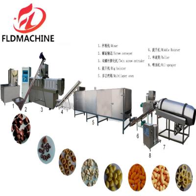 China Electric Puffed Core Filling Snack Food Processing Line Machine for Fast Snack Making for sale