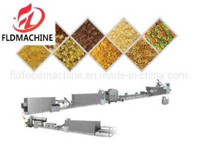 China Multifunctional Extruder Corn Maize Flakes Breakfast Cereals Machine/Corn Flakes Making Machine Production Line for sale