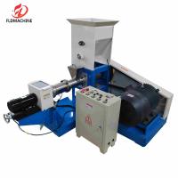 China Advanced Single Screw Floating Fish Feed Pellet Extruder Machine for sale