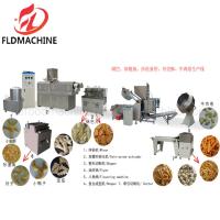 China Small Belt Conveyor Continuous Frying Machine Corn Curls Fryer Processing Line for sale