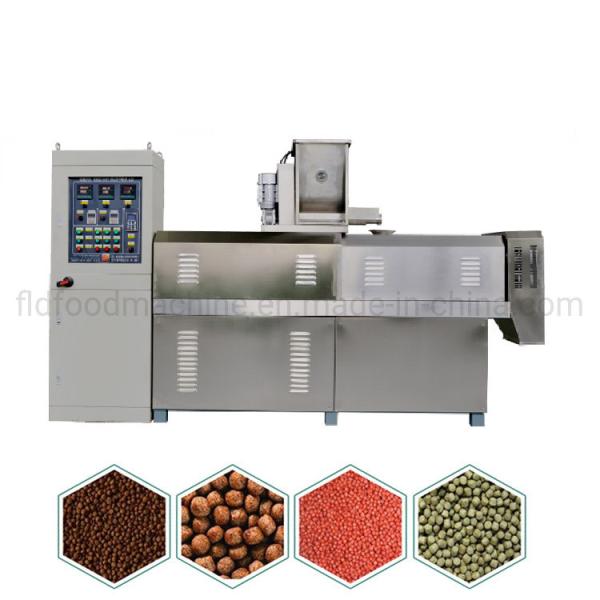 Quality 1.5*1.3*0.8 Line Szie Floating Fish Food Feed Pellet Making Machine for Feed for sale