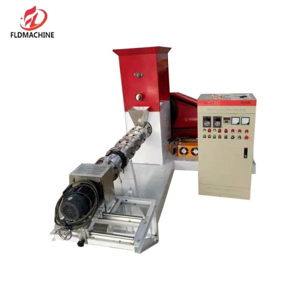 Quality Screw Granulator Floating Pet Feed Dog Food Extruder Fish Feed Pellet Making Machine with FUJI Electric Parts for sale