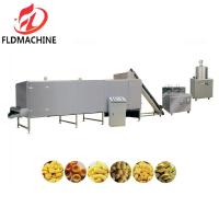 China ABB Inverter Technology Fully Automatic Corn Snack Extruder for Snacks Production for sale