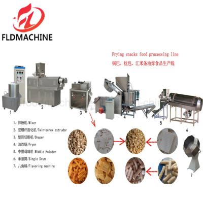 China Making Machine Line Fryed Snacks Production Line Cutting Machine for sale