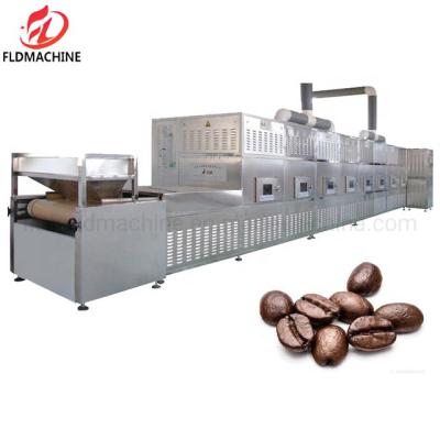 China Electricity-Powered Industrial Tunnel Microwave Coffee Cocoa Bean Roasting Dryer Machine for sale
