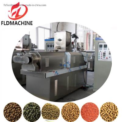 China Jinan Fld Aquatic Fish Food Production Line Feed Making Extruder with Omron Electric Parts for sale