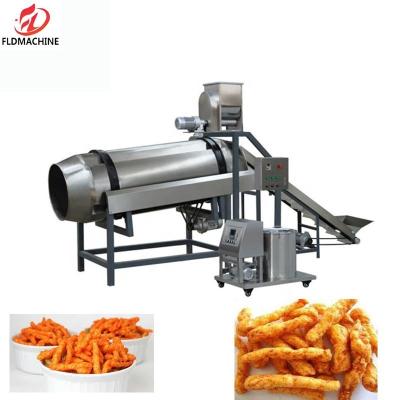 China Factory Quality Fried Nik Naks/ Kurkure / Cheetos Snacks Making Extruder Frying Kurkure Production Line for sale