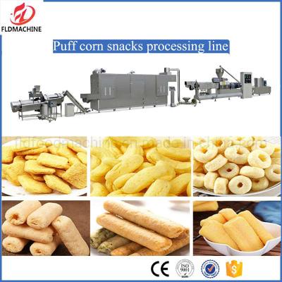 China Automatic Kurkure Nik Naks Cheetos Snacks Food Processing Line for Rice Flour Snacks for sale