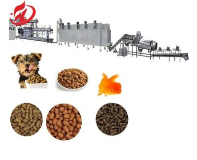 China Dry Pet Cat Food Production Line Animal Pet Dog Food Pellet Making Processing Extruder Machine for sale
