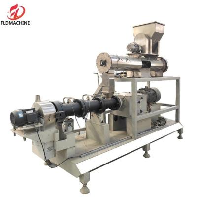 China Siemens Motor 300-400kg/H Capacity Animal Pet Food Fish Feed Pellet Extruder Processing Line for sale